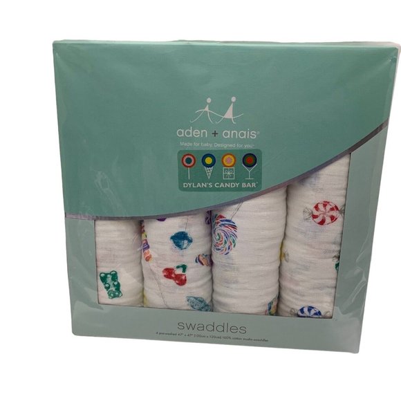 aden + anais | Accessories | Aden Anais Dylans Candy Bar Swaddles 4 ...